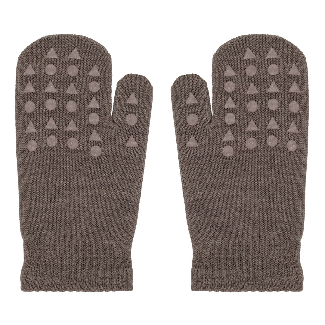 Mittens with non-slip grip for babies and toddlers - Merino Wool - Bro